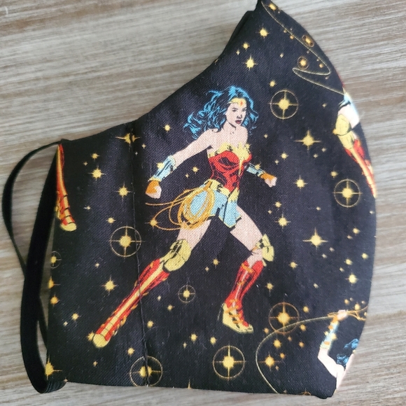 Hand Crafted | Accessories | Wonder Woman Face Mask | Poshmark